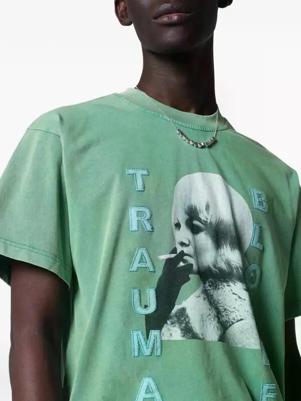DAGGER Trauma Blonde Print-detail T-shirt