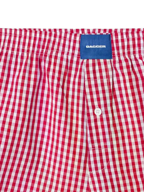 DAGGER Gingham-check Boxers