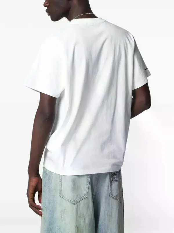 DAGGER Print-detail Round-neck T-shirt