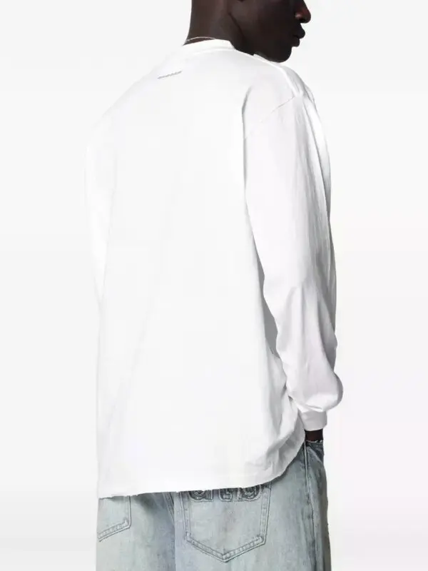 DAGGER Print-detail Round-neck T-shirt