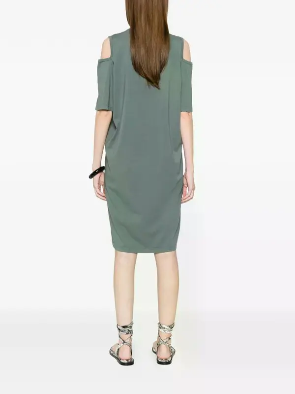 DEHA V-neck Cold-shoulder Mini Dress
