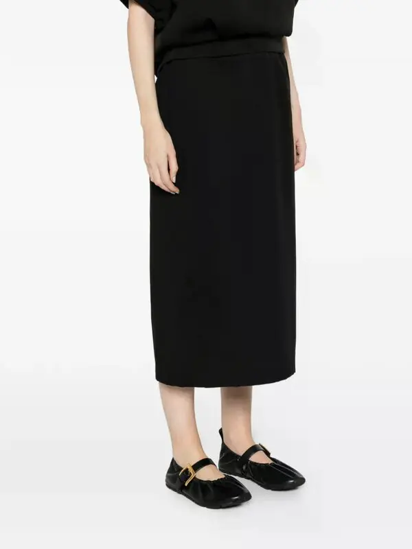 DEHA Midi Skirt With Drawstring - Black