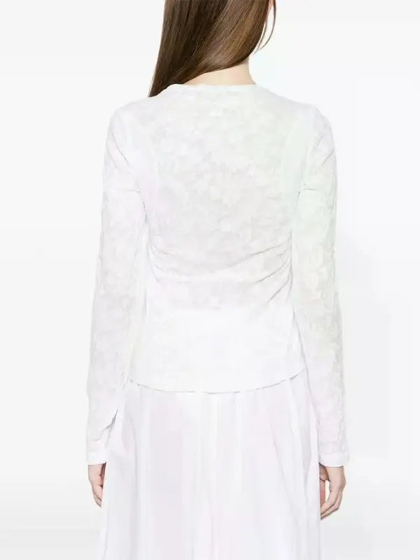 DEHA Lace-sleeves T-shirt