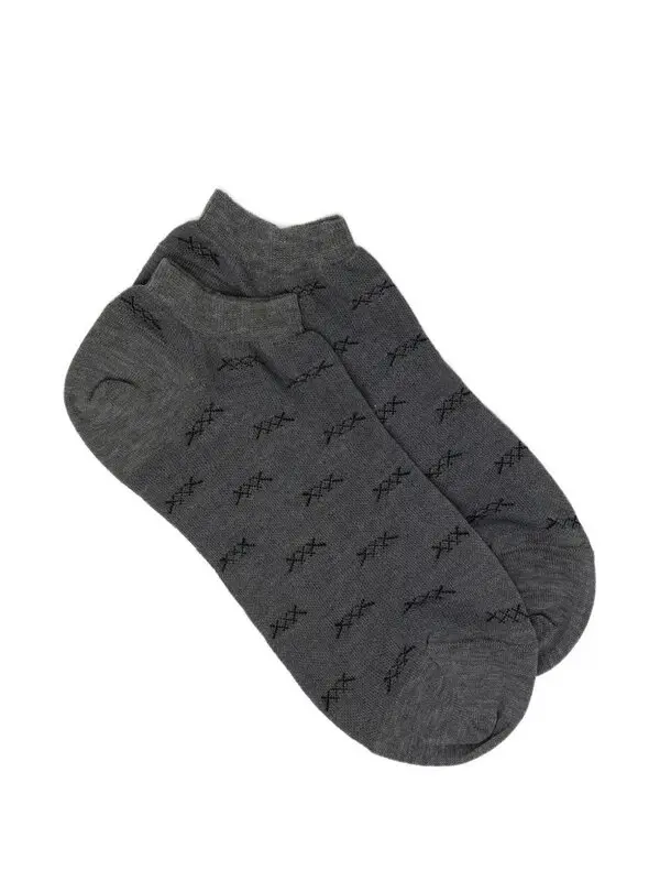 Zegna Triple-x Ankle Socks - Grey
