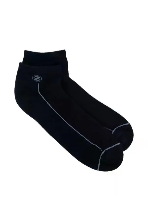 Zegna Terry-fabric Ankle Socks - Blue