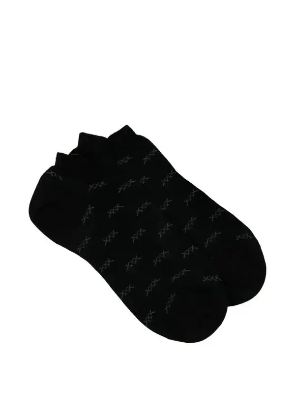 Zegna Iconic Triple-x Ankle Socks - Black