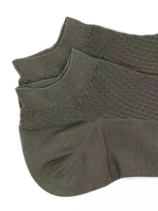 Zegna Ribbed Ankle Socks