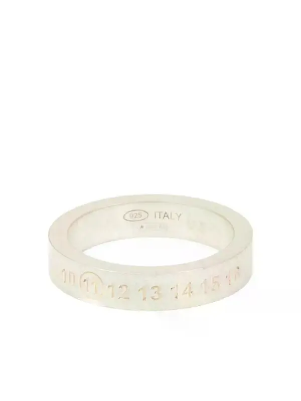 MAISON MARGIELA Numerical Engraved Ring - Silver
