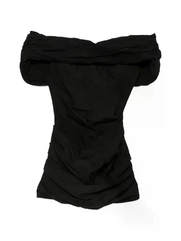 Magda Butrym Ruched Mini Dress - Black