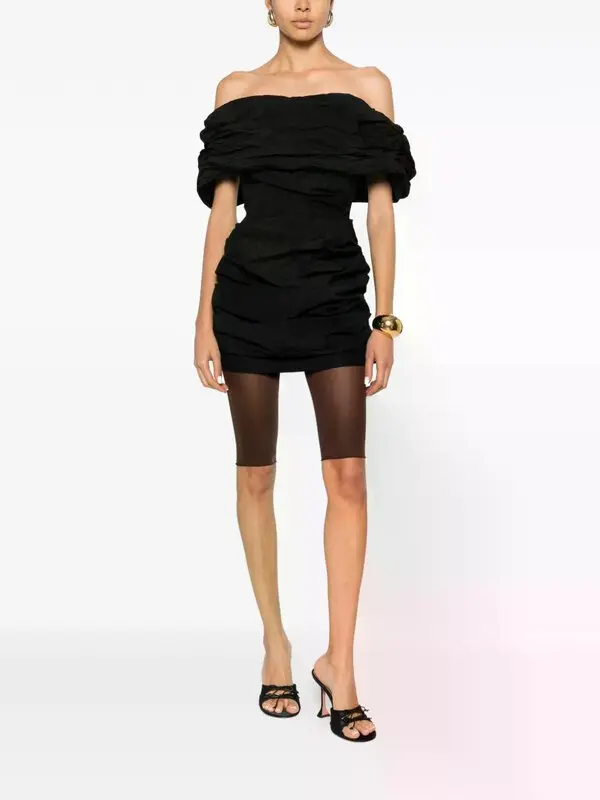 Magda Butrym Ruched Mini Dress - Black