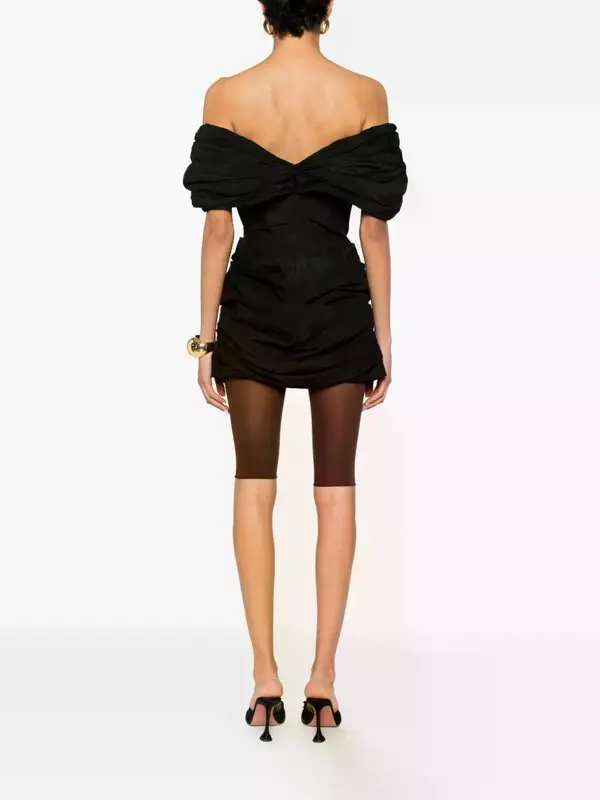 Magda Butrym Ruched Mini Dress - Black