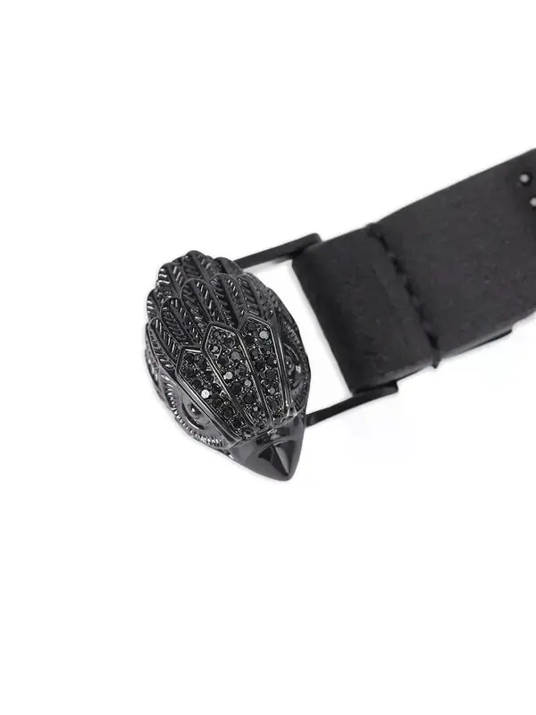 Kurt Geiger Embellished Buckle Belt - Black