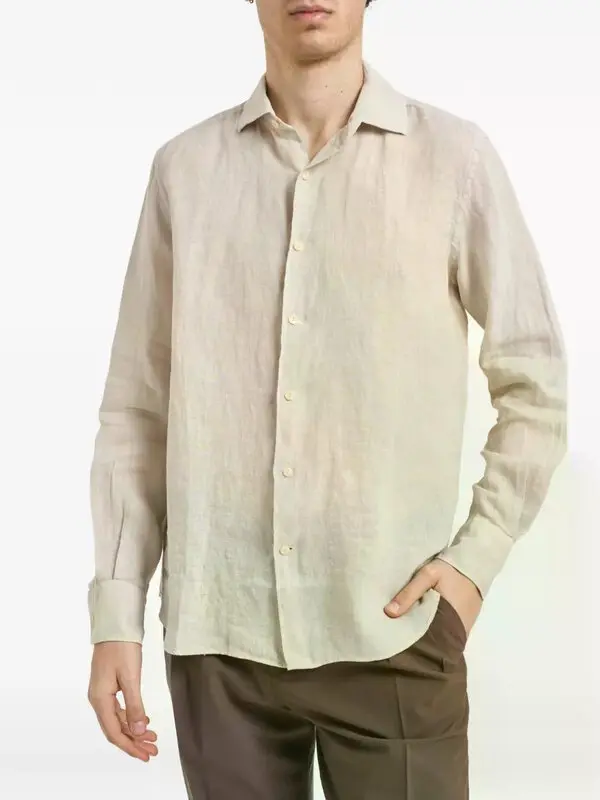 MC2 SAINT BARTH Pamplona Long-sleeve Button-up Shirt - Neutrals