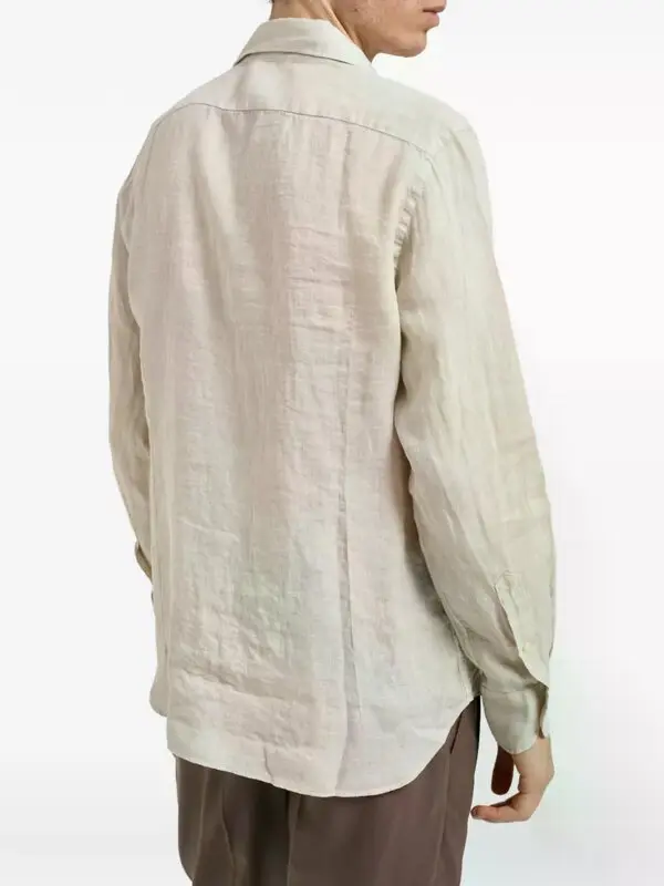 MC2 SAINT BARTH Pamplona Long-sleeve Button-up Shirt - Neutrals