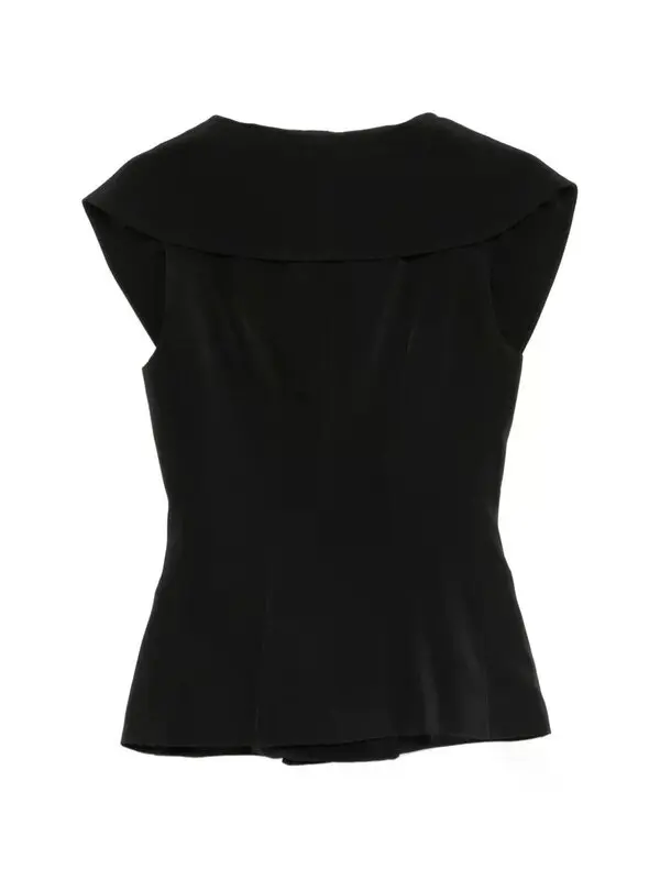 SIMONA CORSELLINI Button-embellishment Waistcoat - Black