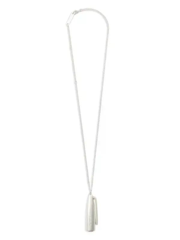 AMBUSH Marker Cap Pendant Necklace - Silver