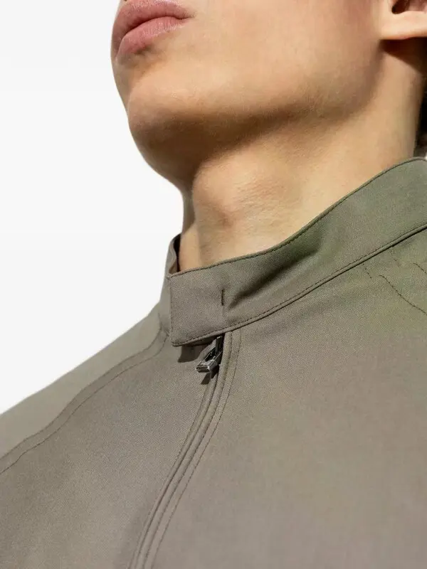 Emporio Armani Virgin Wool Zip-up Jacket - Grey