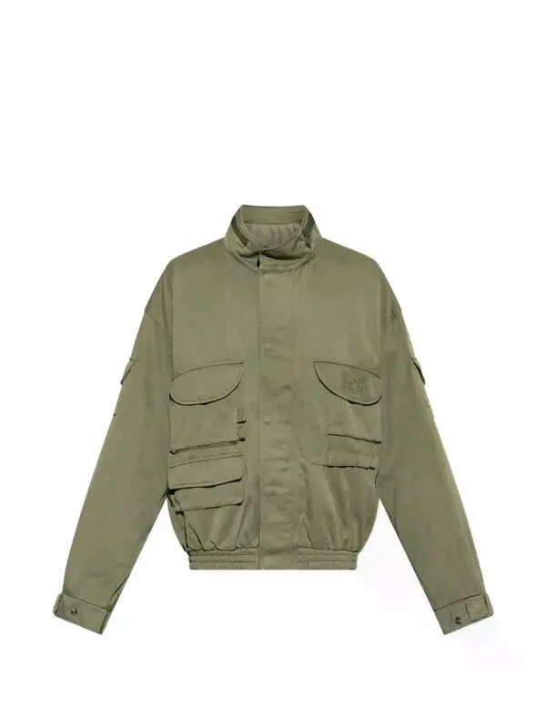 Balmain Multi-pocket High-neck Jacket - Green