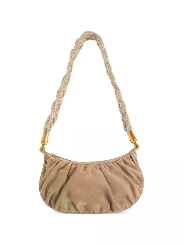 Balmain Braided-strap Shoulder Bag - Neutrals