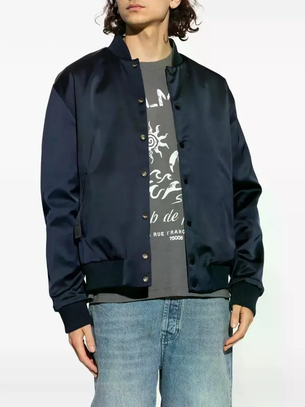 Balmain Logo-embroidered Reversible Jacket