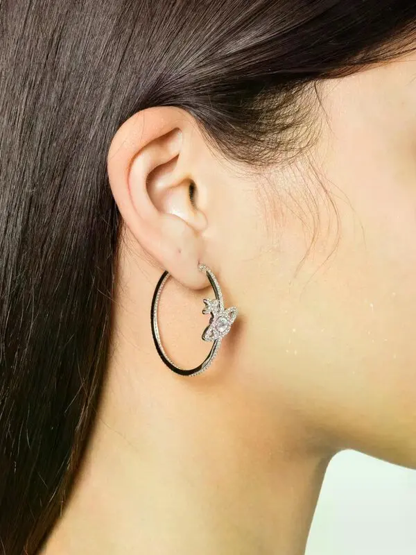 VIVIENNE WESTWOOD Orb Hoop Earrings