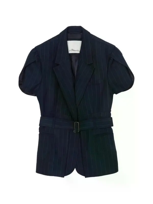 3.1 Phillip Lim Pinstripe Belted Jacket