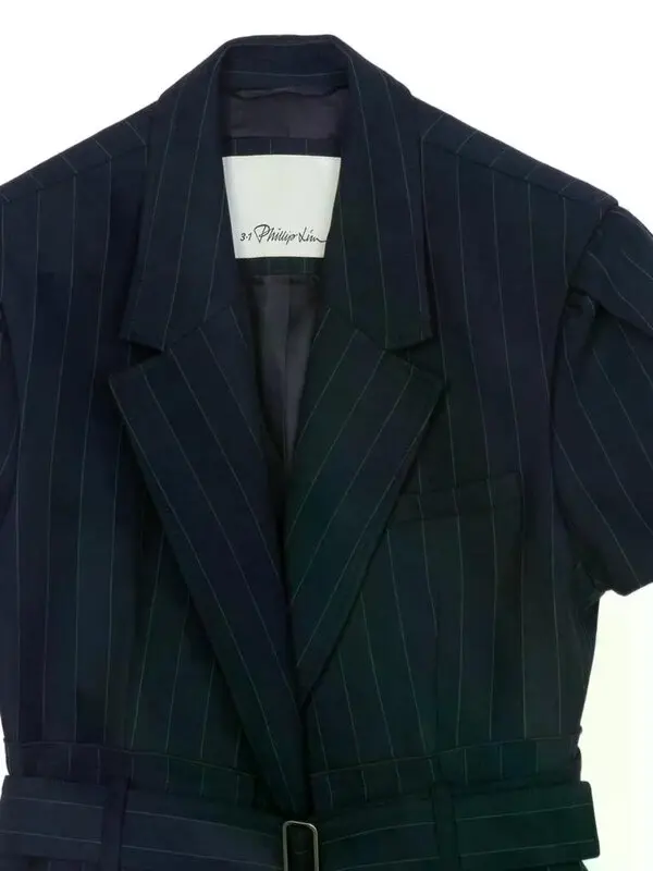 3.1 Phillip Lim Pinstripe Belted Jacket