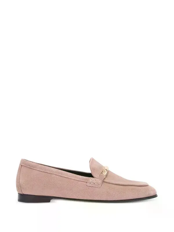 Furla Heritage Suede Loafers - Pink