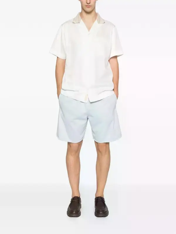 WRSTBHVR Logo-embroidered Raw-cut Shorts
