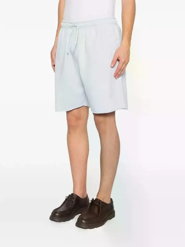 WRSTBHVR Logo-embroidered Raw-cut Shorts
