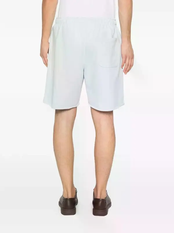 WRSTBHVR Logo-embroidered Raw-cut Shorts