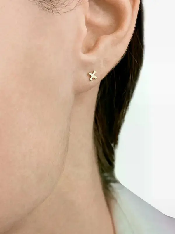 TILLA Cross Stud Mono-earring - Gold