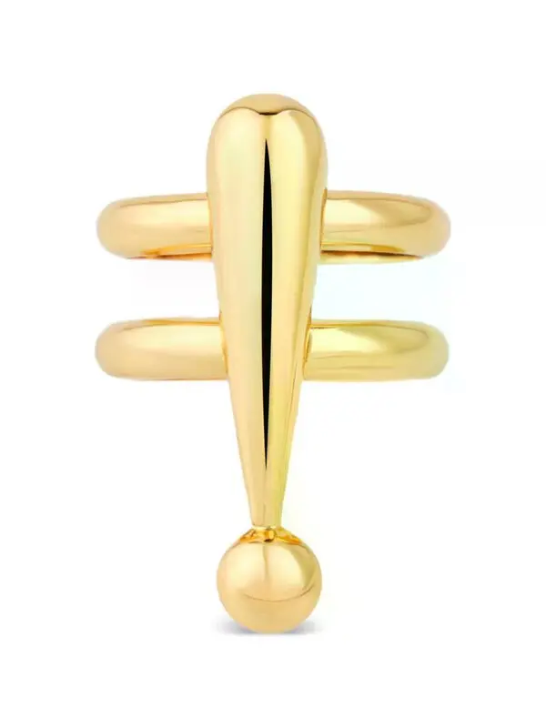 Moschino Exclamation Double Ring - Gold