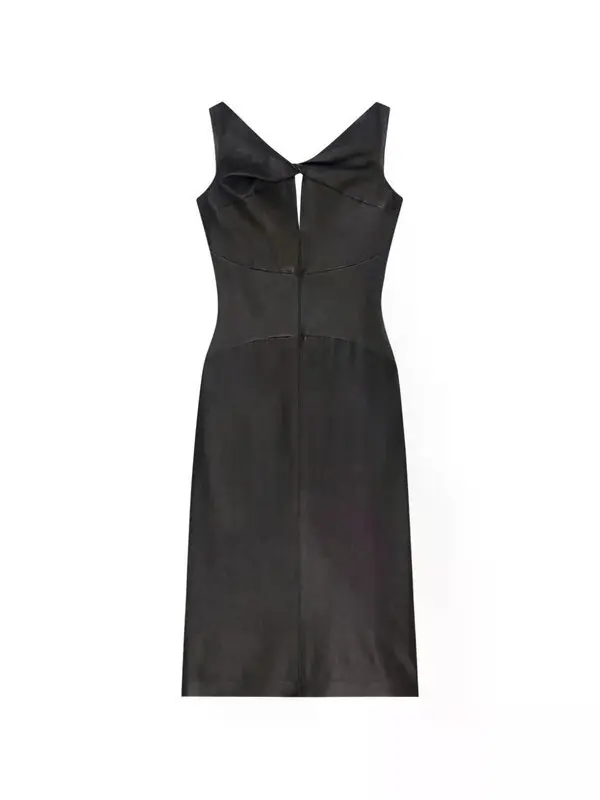 Givenchy Twisted-detail Midi Dress - Black