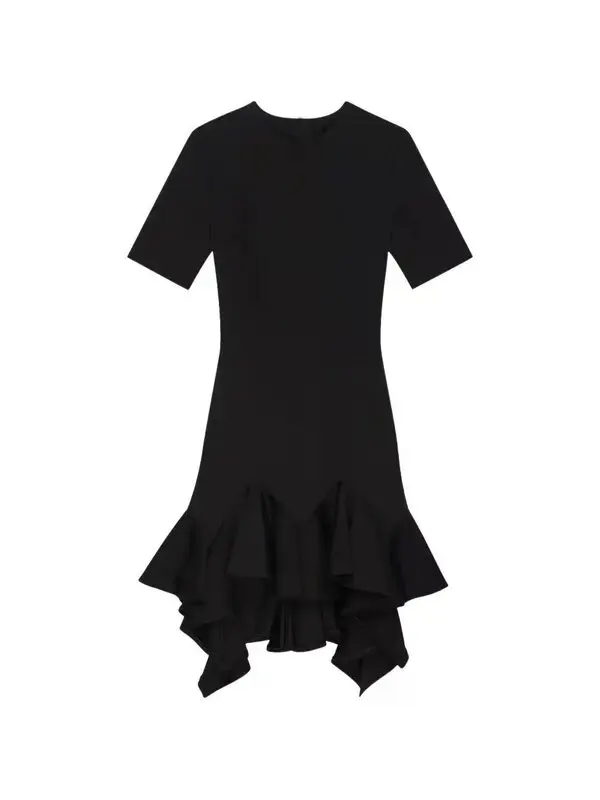 Givenchy Ruffle-hem Mini Dress - Black