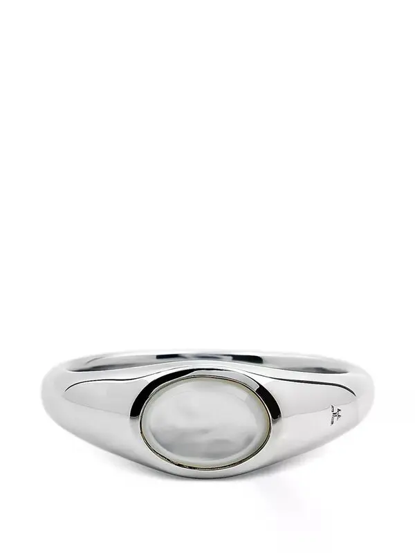 Tom Wood Joe's Oval Gemstone Ring - Silver