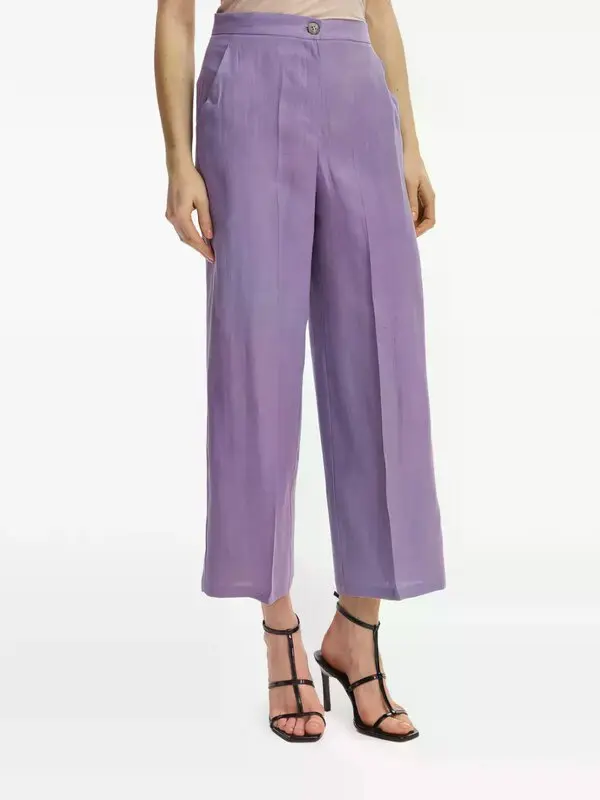 Marella Pressed-crease Wide-leg Trousers