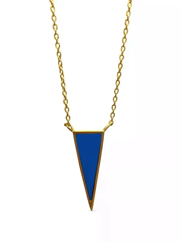HZMER JEWELLERY Bliss Turquoise Triangle Necklace - Gold
