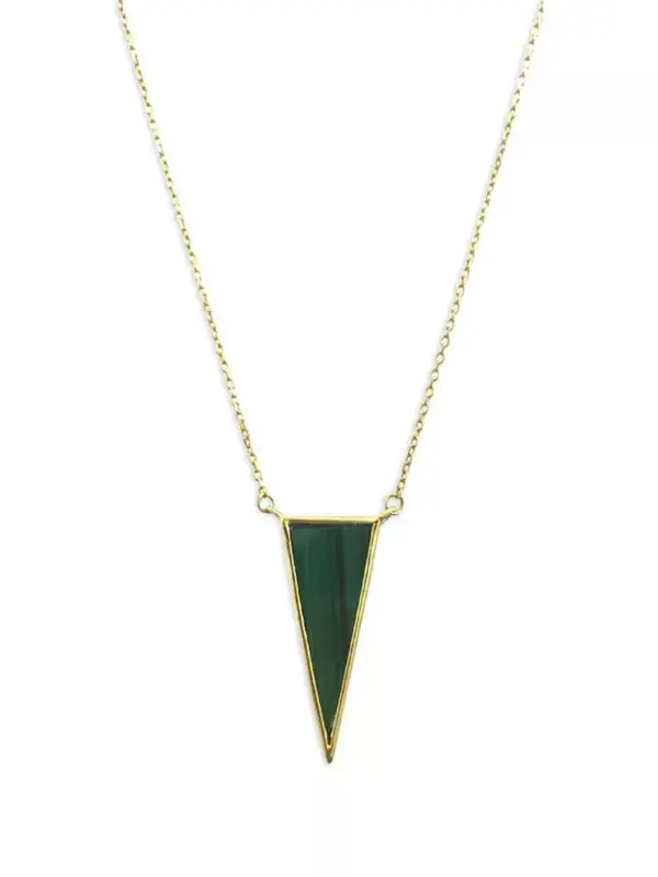 HZMER JEWELLERY Bliss Malachite Necklace - Gold