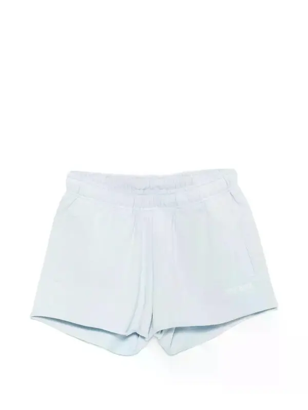 WRSTBHVR Logo-embroidered Raw-edge Shorts