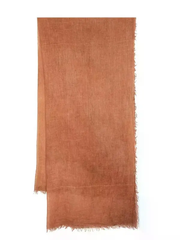 LEATHERSMITH OF LONDON Cotton-muslin Scarf - Brown