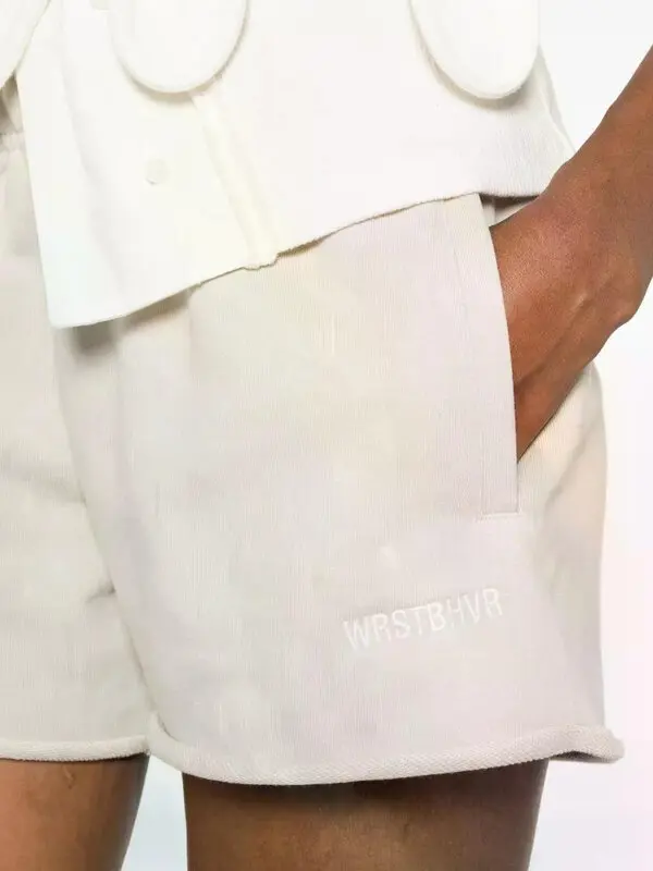 WRSTBHVR Itia Logo-embroidered Shorts