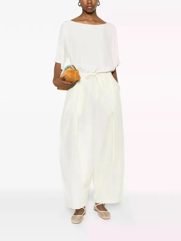 Sú Boat-neck Short-sleeve Blouse