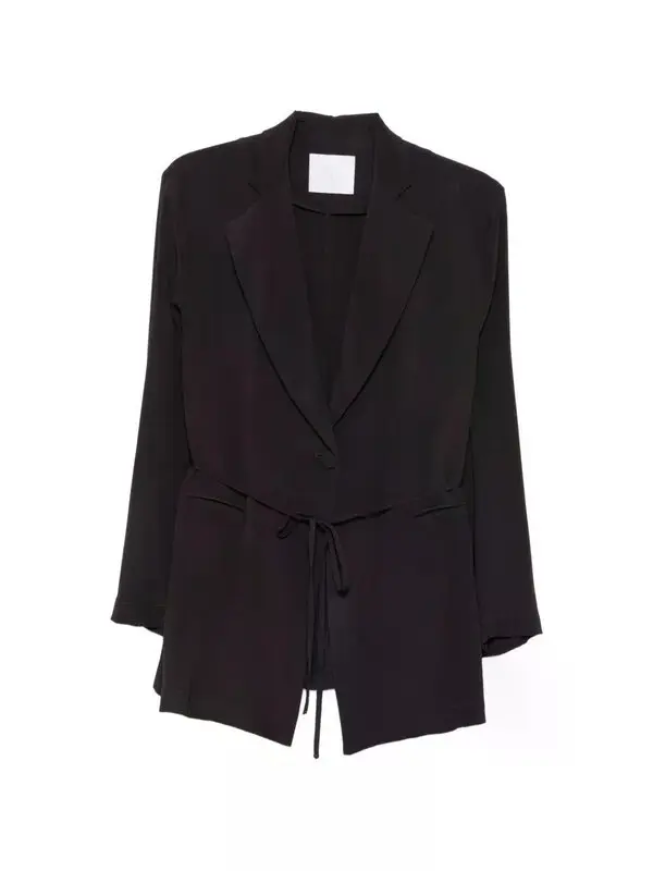 Sú Notched-lapel Tie-fastening Blazer