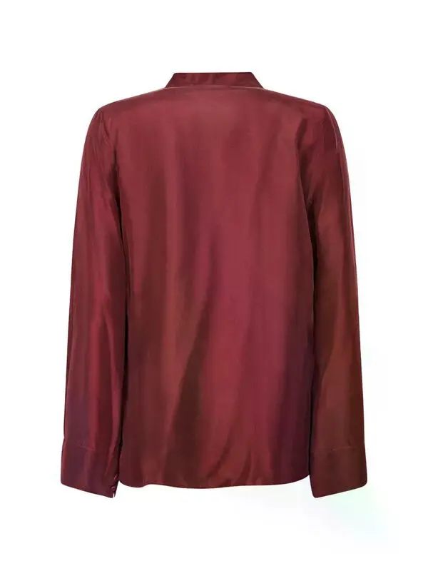 FORTE_FORTE Pleated Silk Shirt