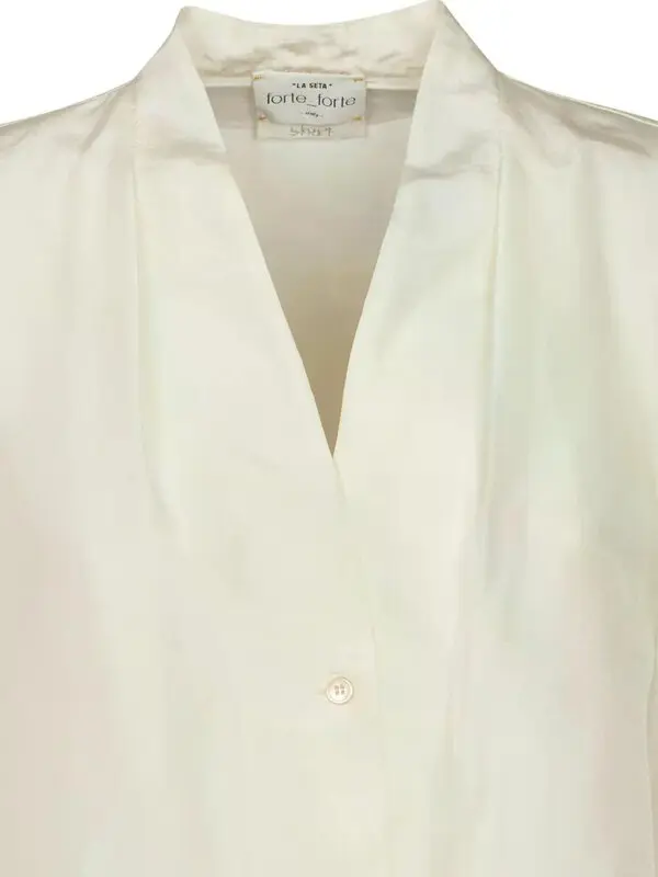 FORTE_FORTE Silk Shirt - White