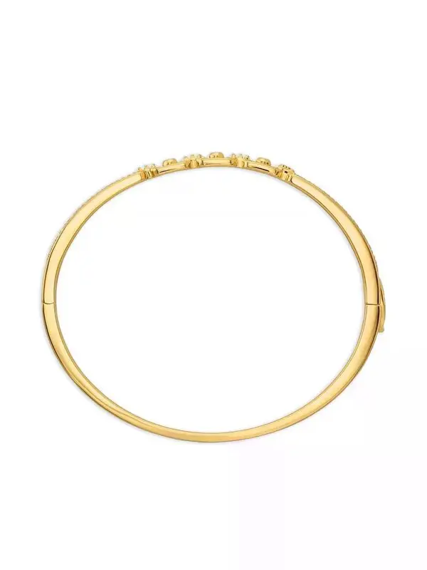 Michael Kors Zirconia Hinged Bracelet - Gold
