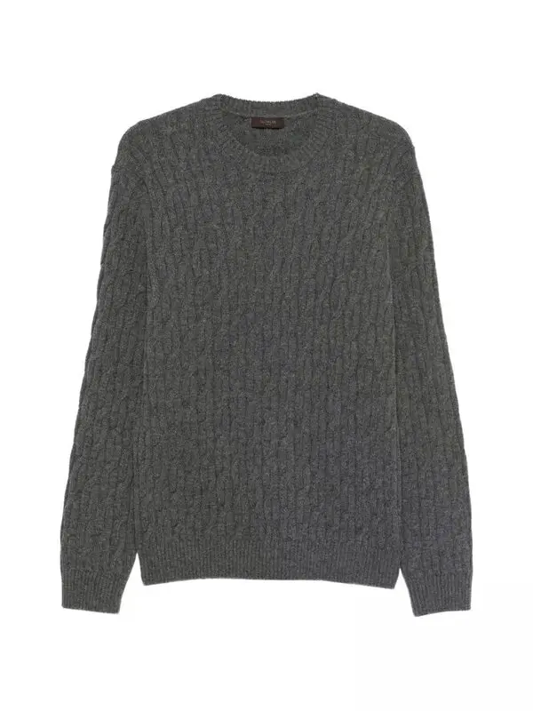 ZANONE Cable-knit Sweater - Grey