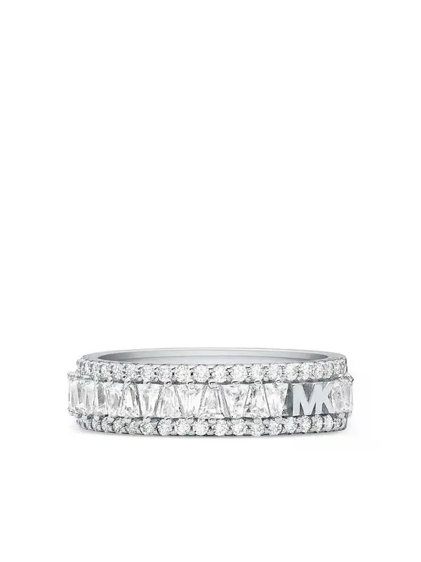 Michael Kors Logo-plaque Ring - Silver