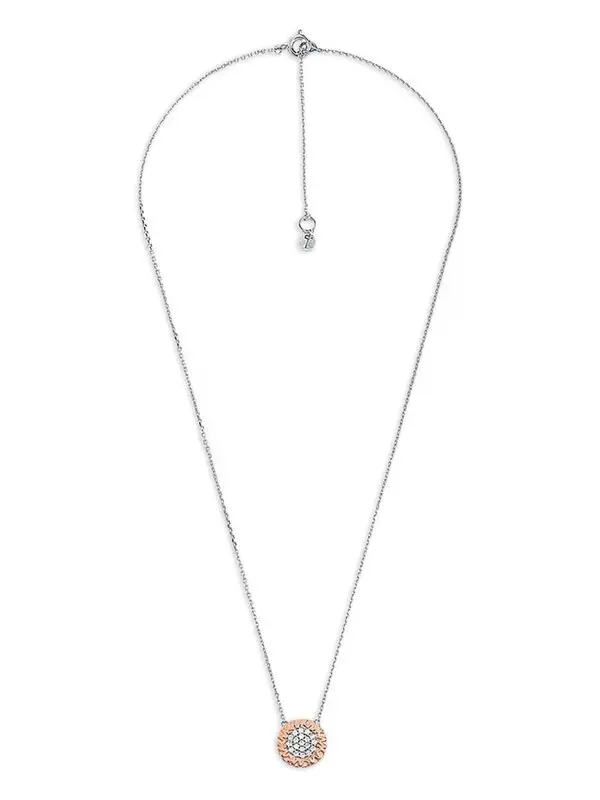 Michael Kors Statement Pendant Necklace - Silver